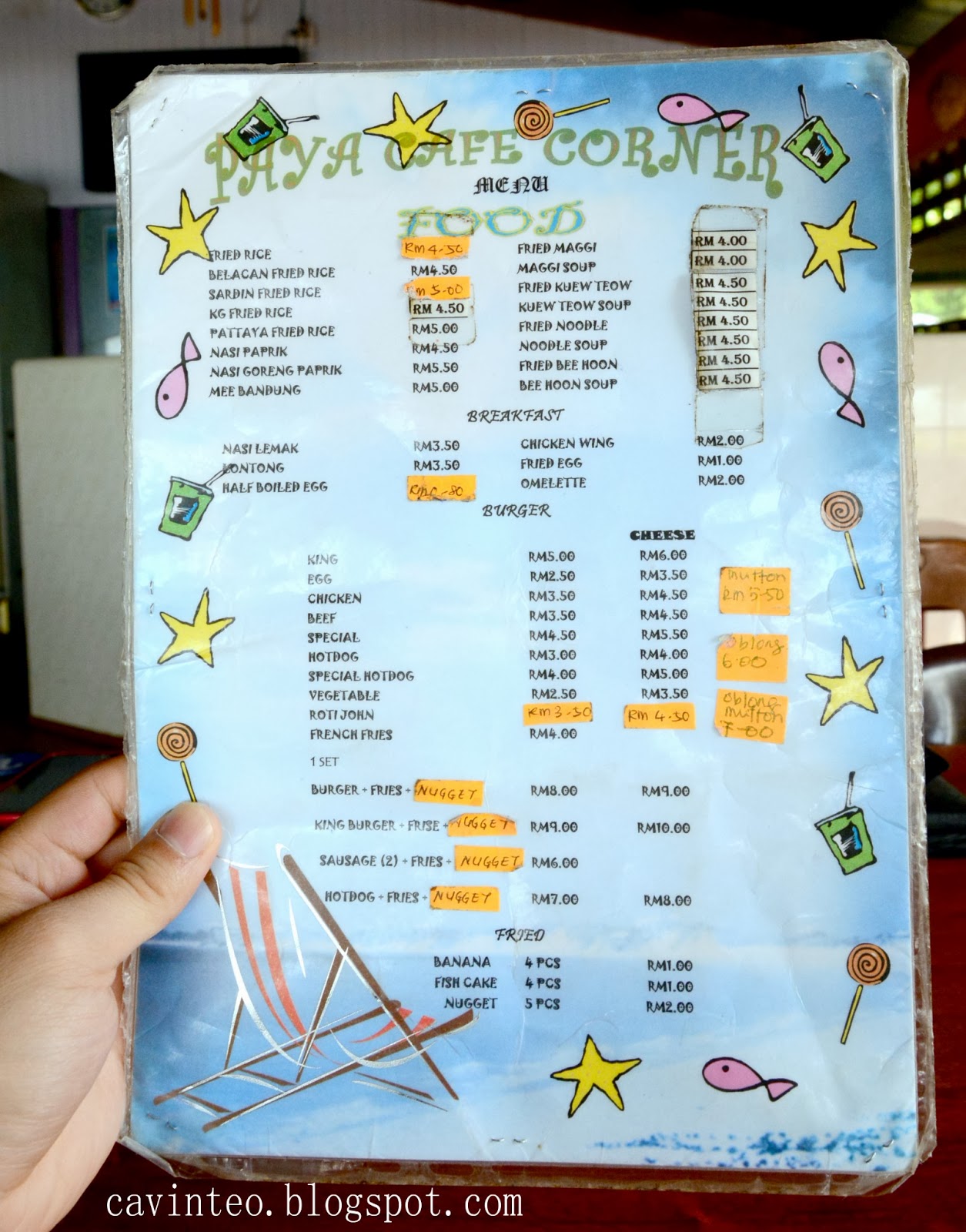 Entree Kibbles: The Ramly Burger in Tioman Island - Paya Cafe Corner ...